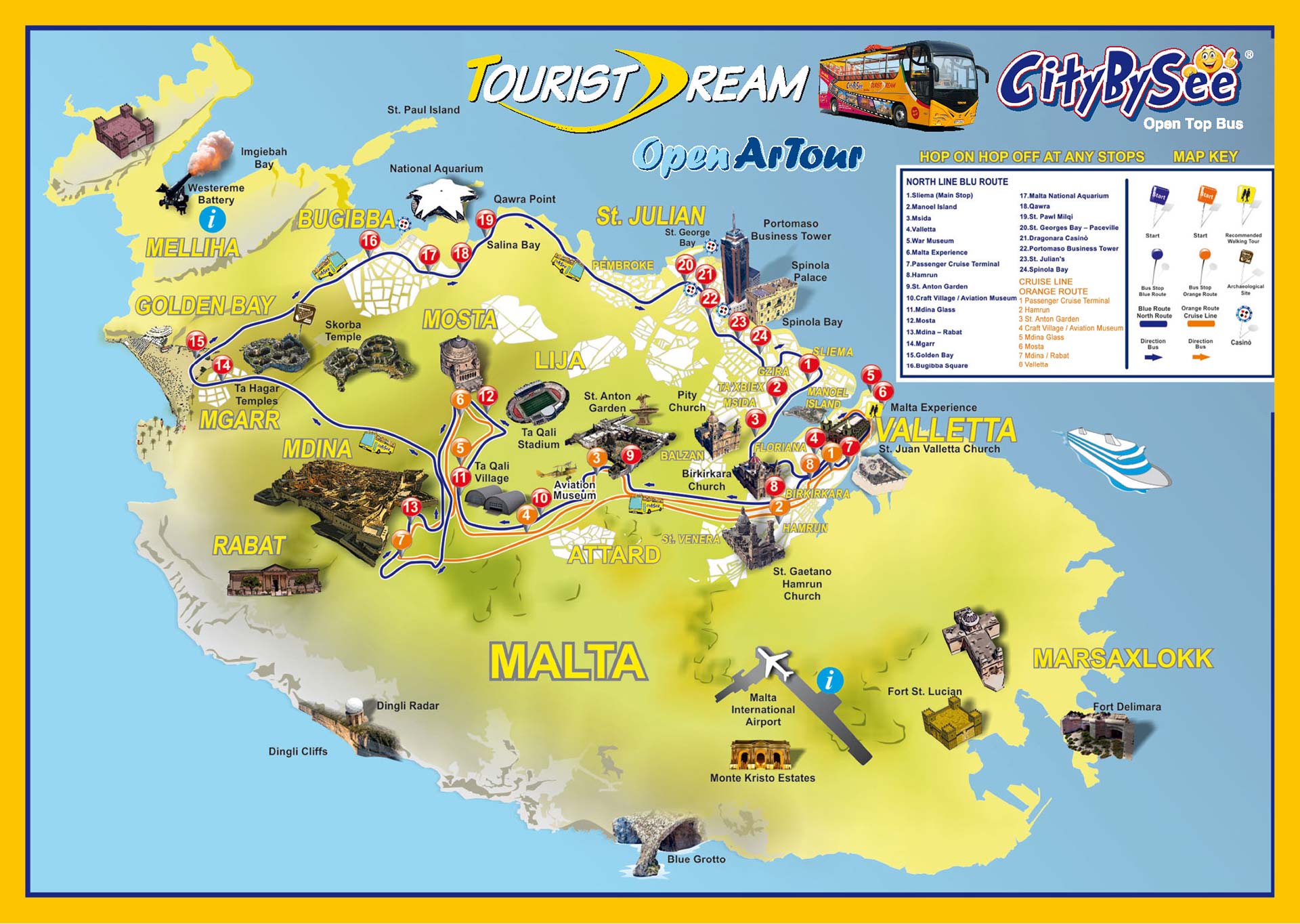Malta Bus Tour - Malta Tourist Dream